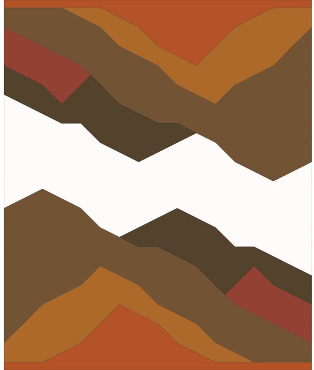 Ridges Quilt Fall Harvest Palette Pattern by Bookends Quilting not ...