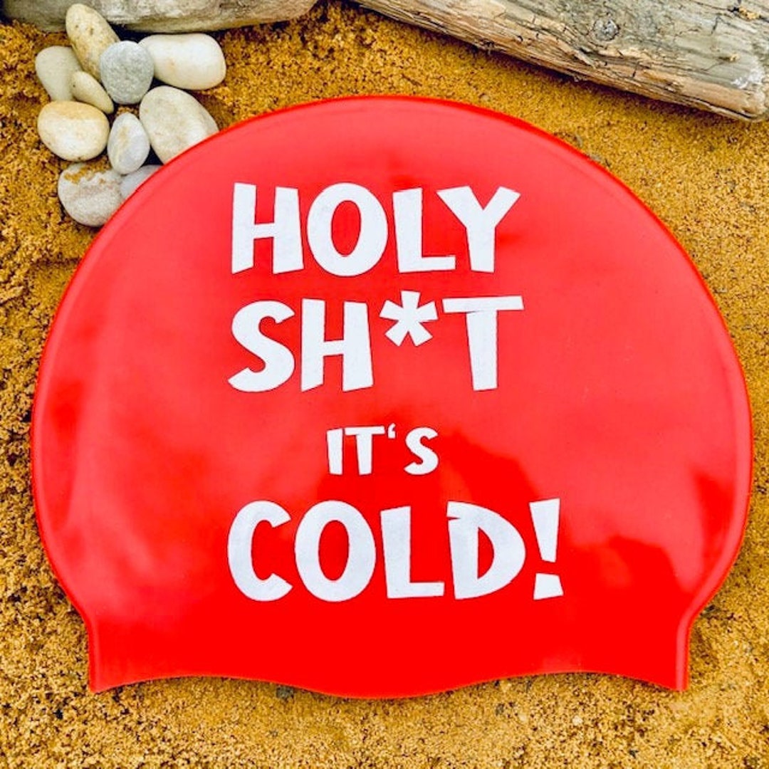 Bright Red Silicone Swimming Hat: Funny Wild Swimming Cap - Etsy