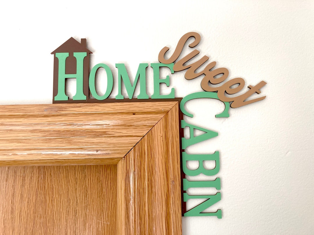 Home Sweet Cabin Door Corner / Picture Frame / Window Corner - Etsy