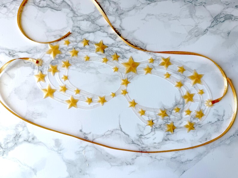 3D Print Stars Masquerade Mask: Flexible TPU, Cosplay Costume - Etsy