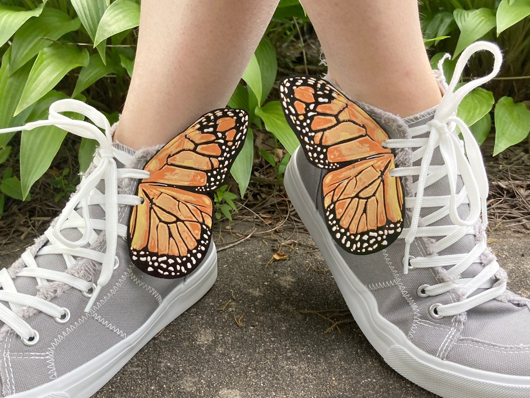 Monarch Butterfly Wing 3D Print Shoe Shoelace Decoration Charm ...