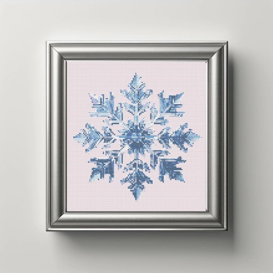 Snowflake Cross Stitch Pattern - Etsy