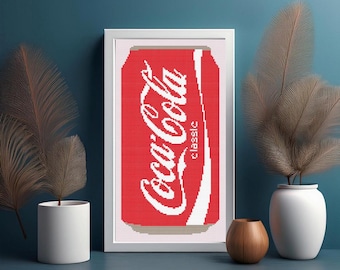 Coca Cola Coke Counted Cross Stitch Leisure Arts Booklet - Etsy