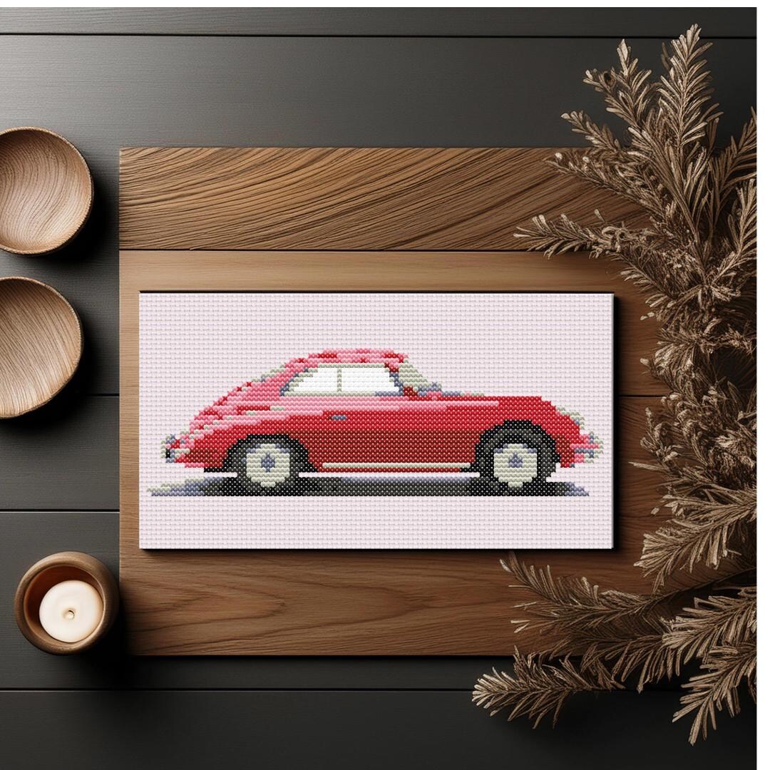 Vintage Porsche Cross Stitch Pattern - Etsy