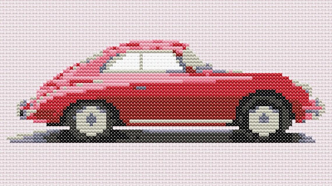 Vintage Porsche Cross Stitch Pattern - Etsy