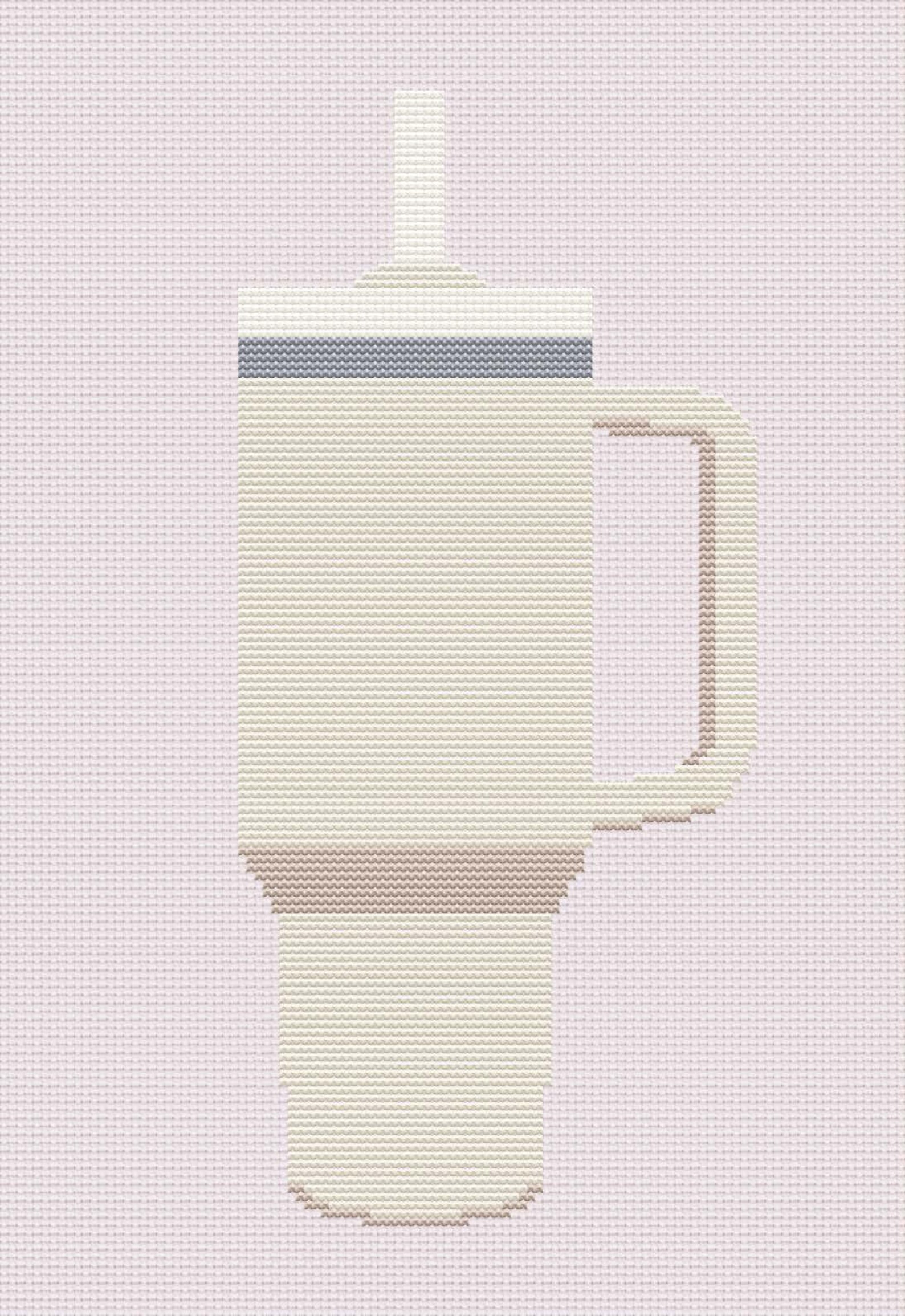 Stanley Cup Cross Stitch Pattern - Beige - Etsy