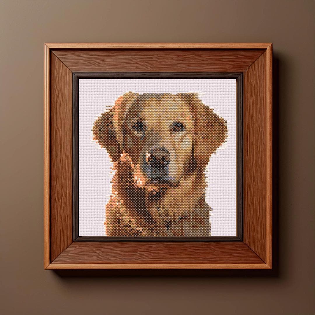 Golden Retriever Cross Stitch Pattern - Etsy