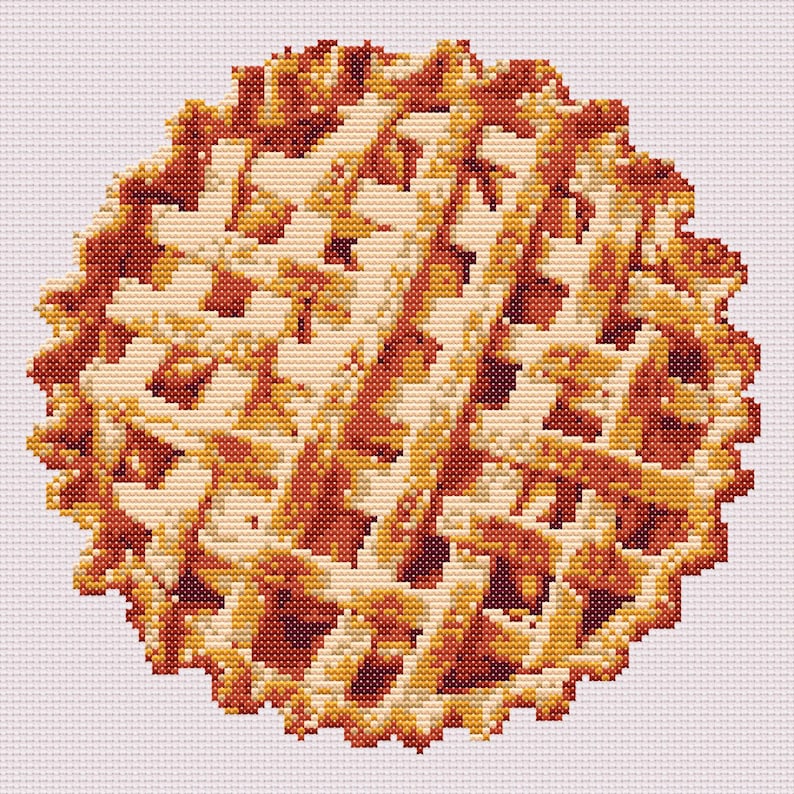 Apple Pie Cross Stitch Pattern - Etsy