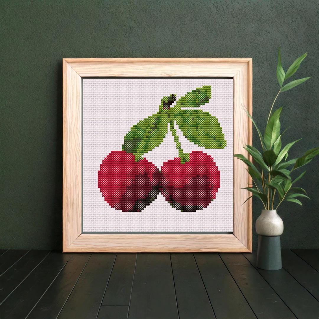 Cherries Cross Stitch Pattern - Etsy
