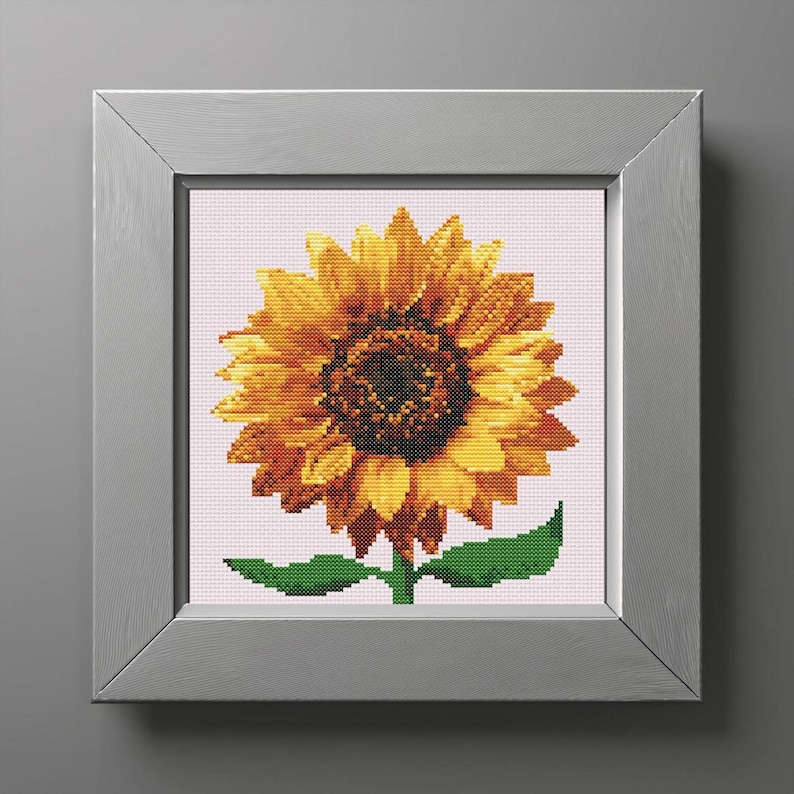 Sunflower Cross Stitch Pattern - Etsy