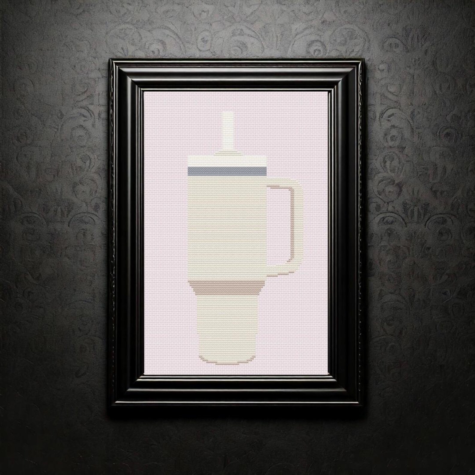 Stanley Cup Cross Stitch Pattern - Beige - Etsy