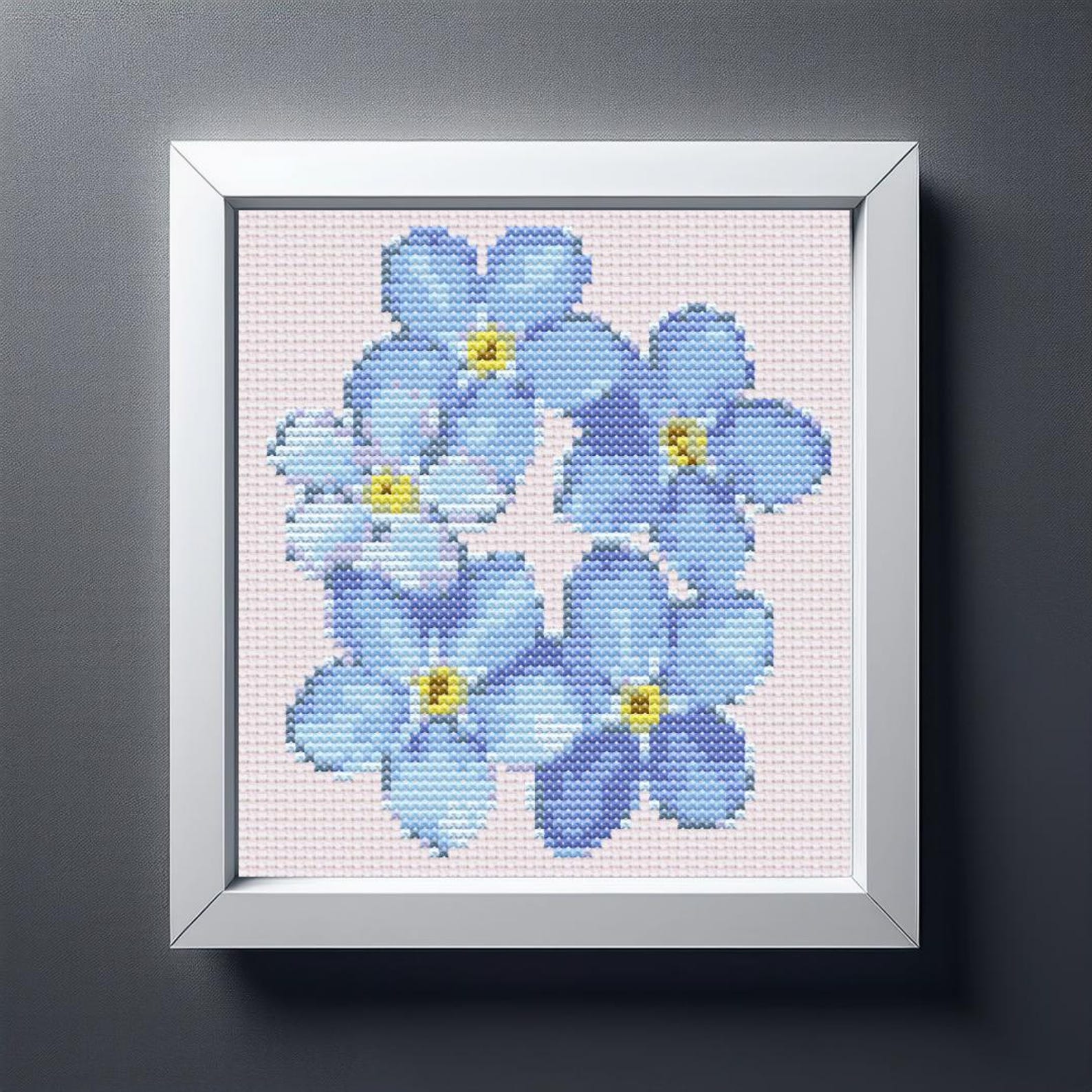 Forget-me-not Cross Stitch Pattern - Etsy