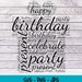Wordart SVG, Birthday Present SVG, Word Cloud, Instant Download, Word ...