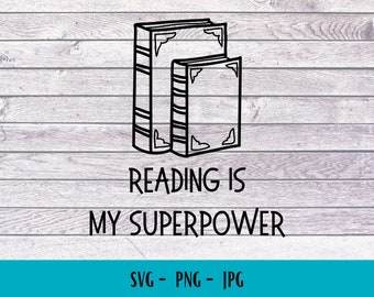 Reading is My Superpower - Etsy