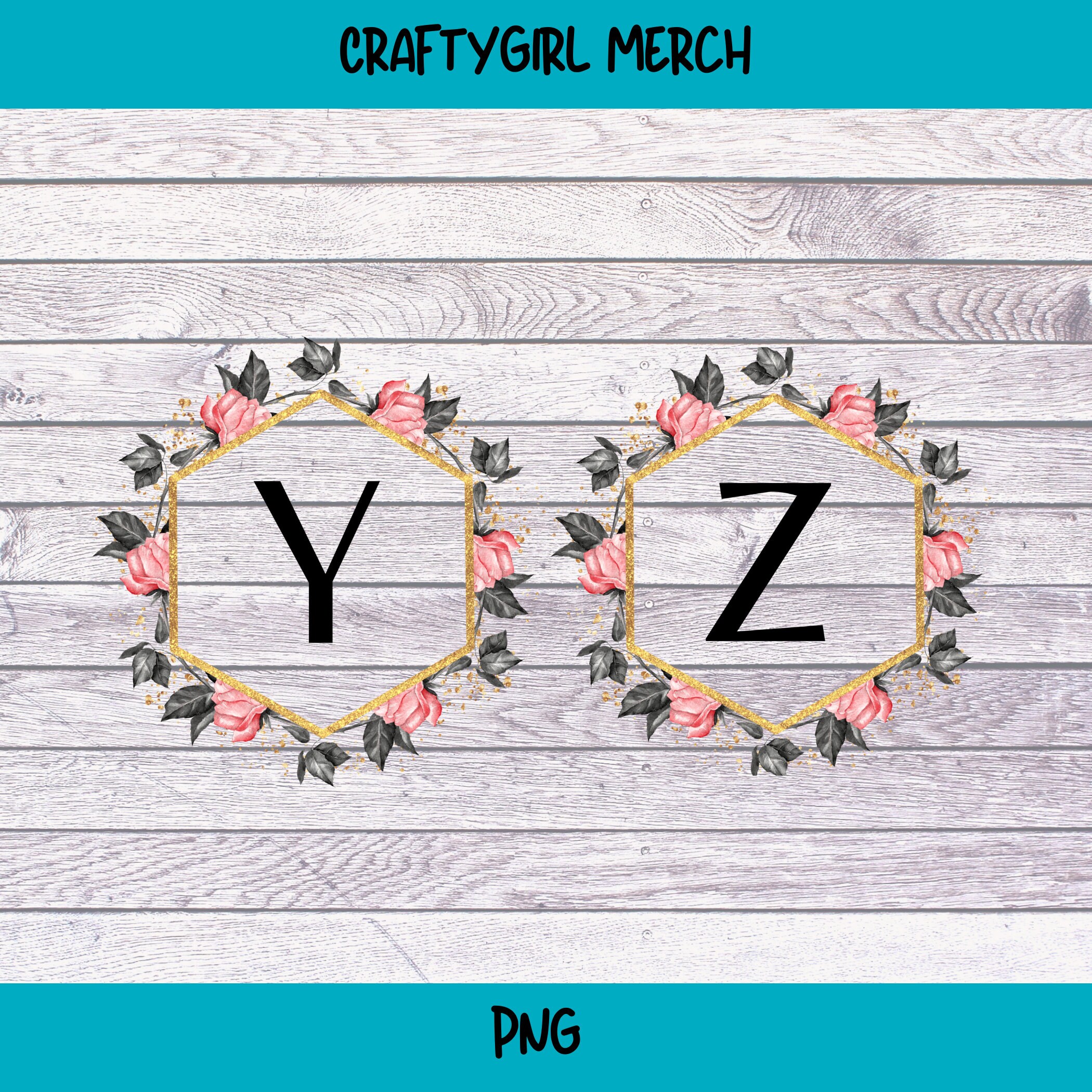 Sublimation Designs, PNG Files, PNG Designs, Floral Alphabet, Floral ...