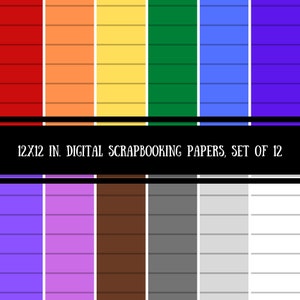Digital Scrapbook Paper, Scrapbook Paper 12x12, Printable Scrapbook ...