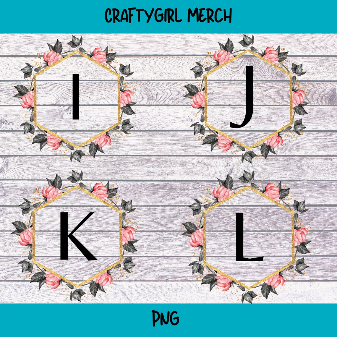 Sublimation Designs, PNG Files, PNG Designs, Floral Alphabet, Floral ...
