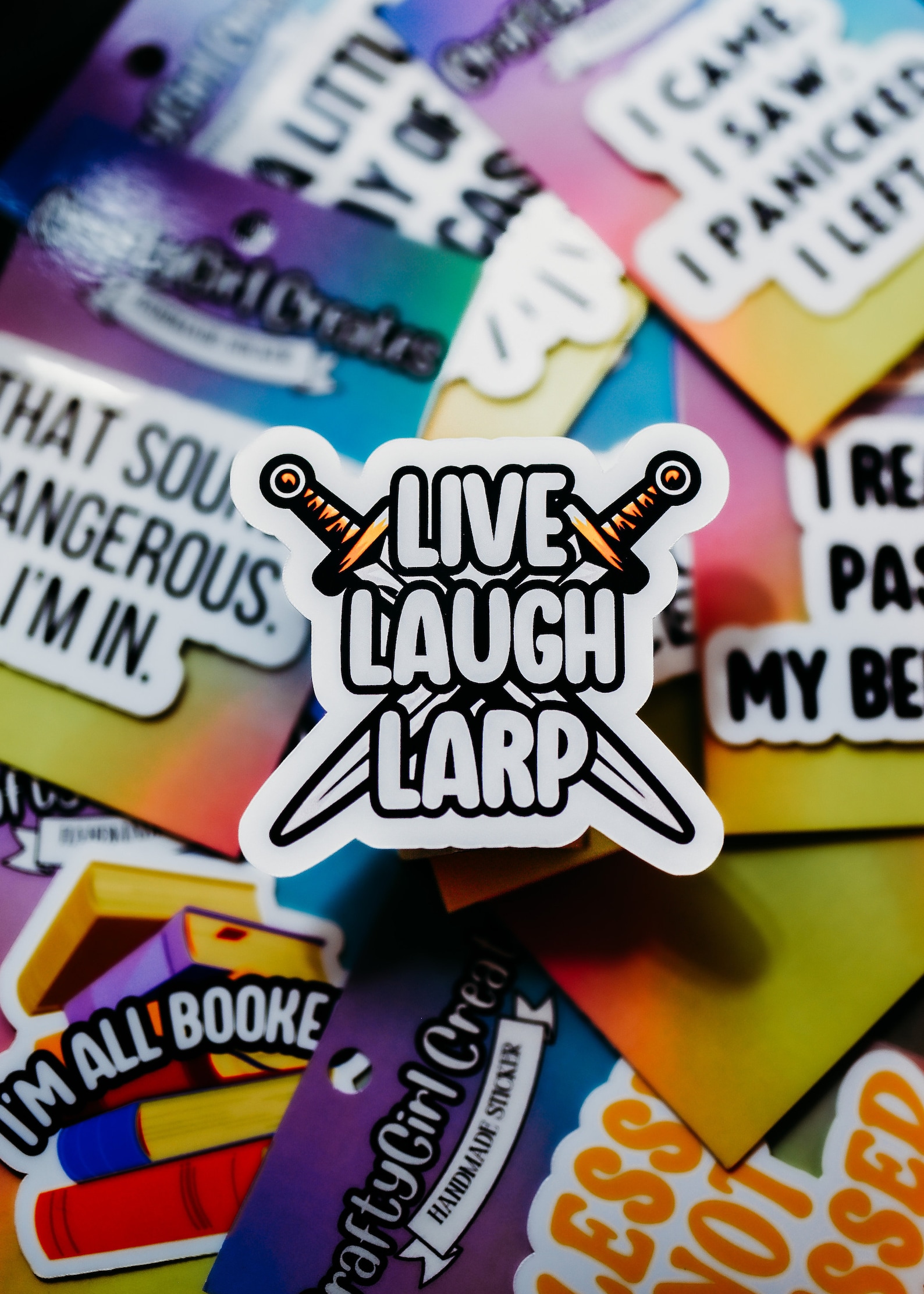Live Laugh LARP Sticker, Live Action Role Play Gift, LARP Accessories ...