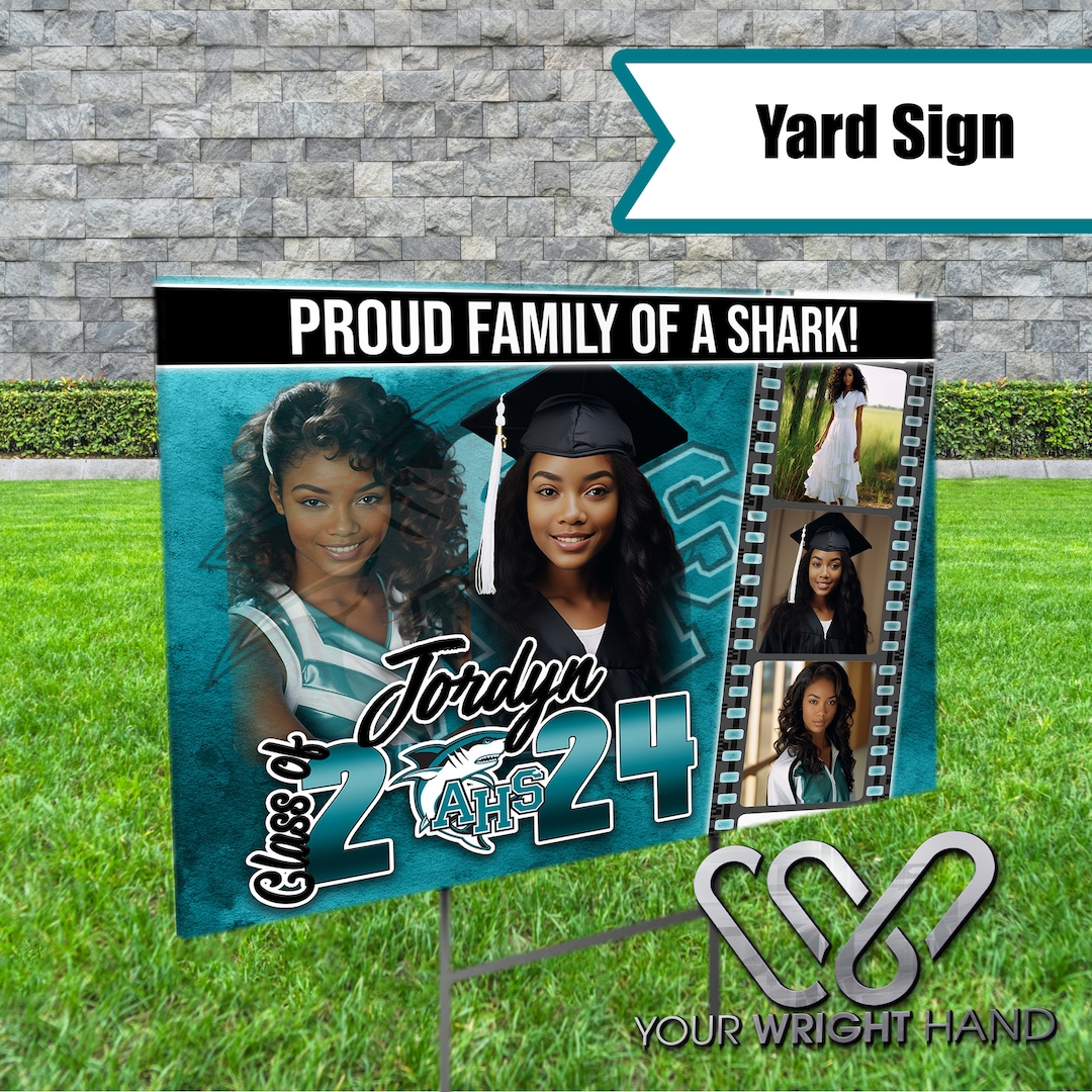 Graduation Yard Sign Senior Class of 2024 Custom Colors 18x24 Fast Free ...