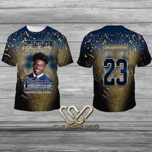 3D All Over Class of 2023 Graduation Shirt, Graduation Shirt, Custom ...
