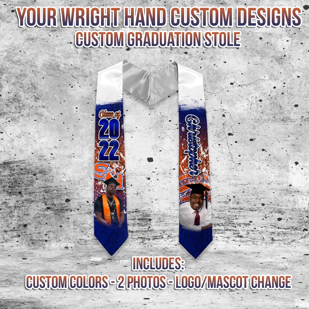 Priority Shipping Option Graduation Stoles, Class of 2023 Grad Stoles ...