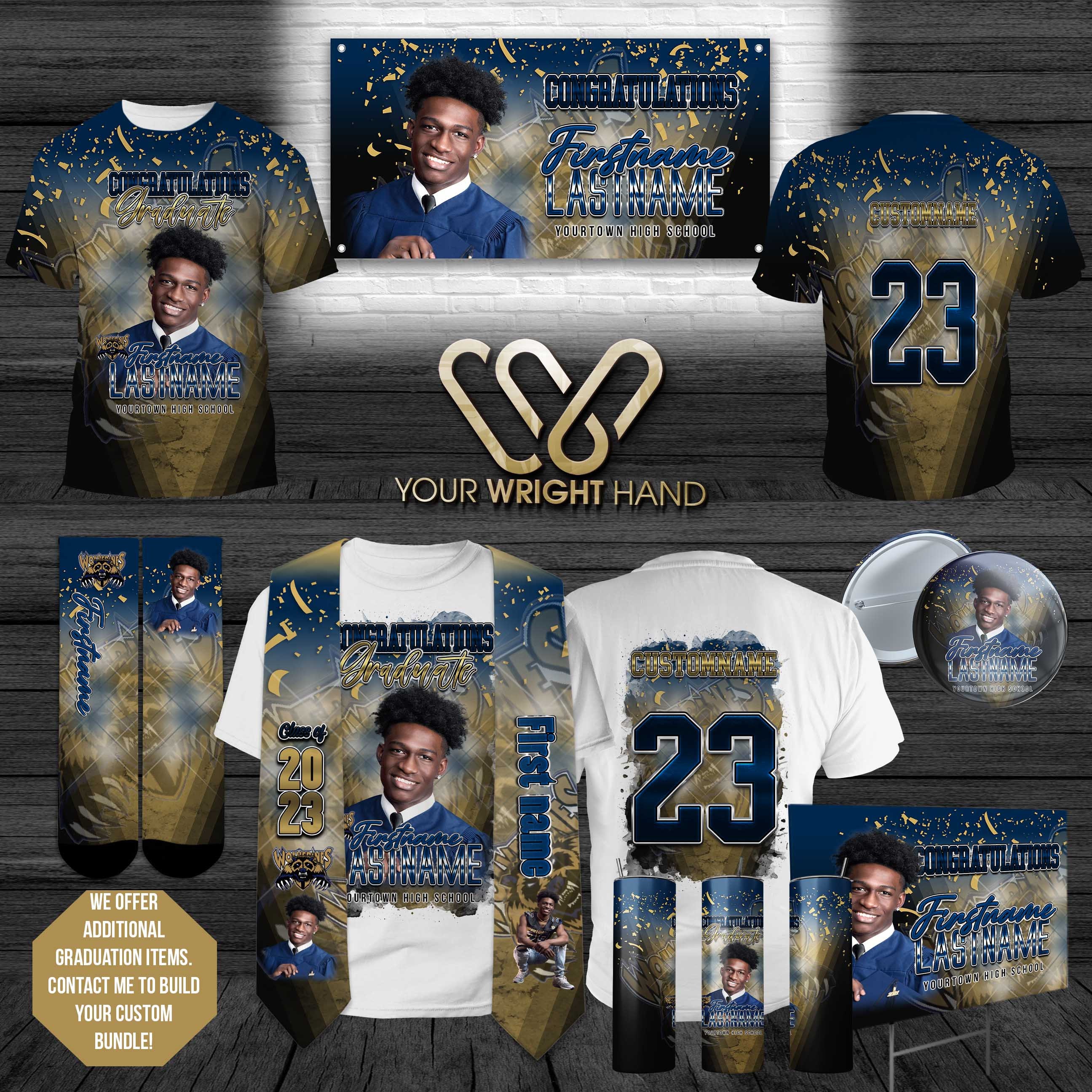 3D All Over Class of 2023 Graduation Shirt, Graduation Shirt, Custom ...