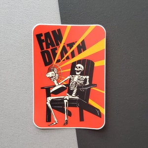 Fan Death Skeleton, Korean Superstition Sticker - Etsy