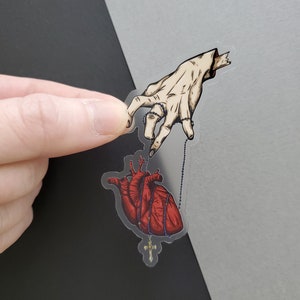 Human Heart Transparent Sticker- the Chains That Bind Us Original Art ...