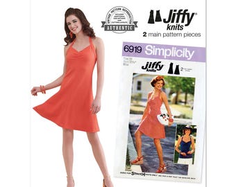 Simplicity 9135, Sewing Pattern, Misses Dresses With Knit Midriff, Full ...