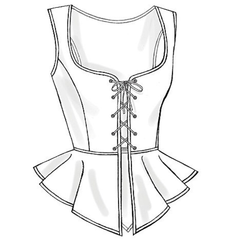 Butterick 4669 Corset Sewing Pattern Size 6-12, or 14-16-18-20, New ...