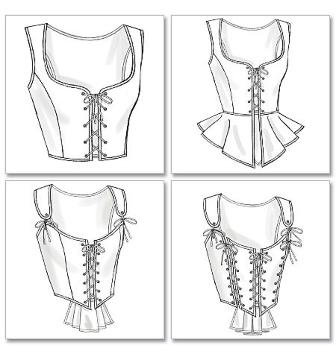 Butterick 4669 Corset Sewing Pattern Size 6-12, or 14-16-18-20, New ...