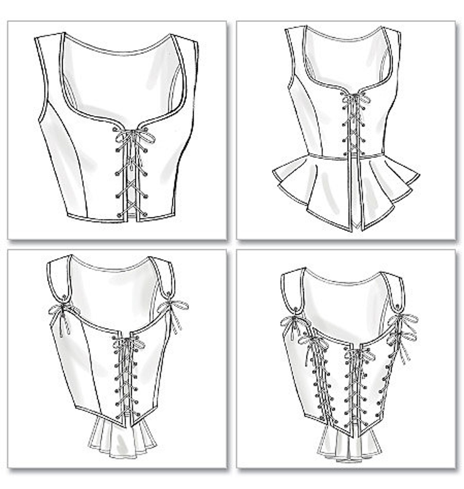 Butterick 4669 Corset Sewing Pattern Size 6-12, or 14-16-18-20, New ...