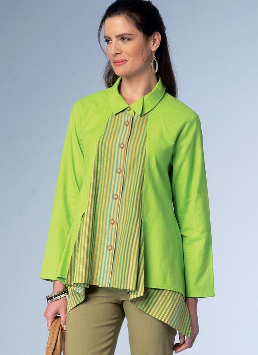 Butterick 6177 Misses' Handkerchief-hem Shirts Sewing Pattern, New ...