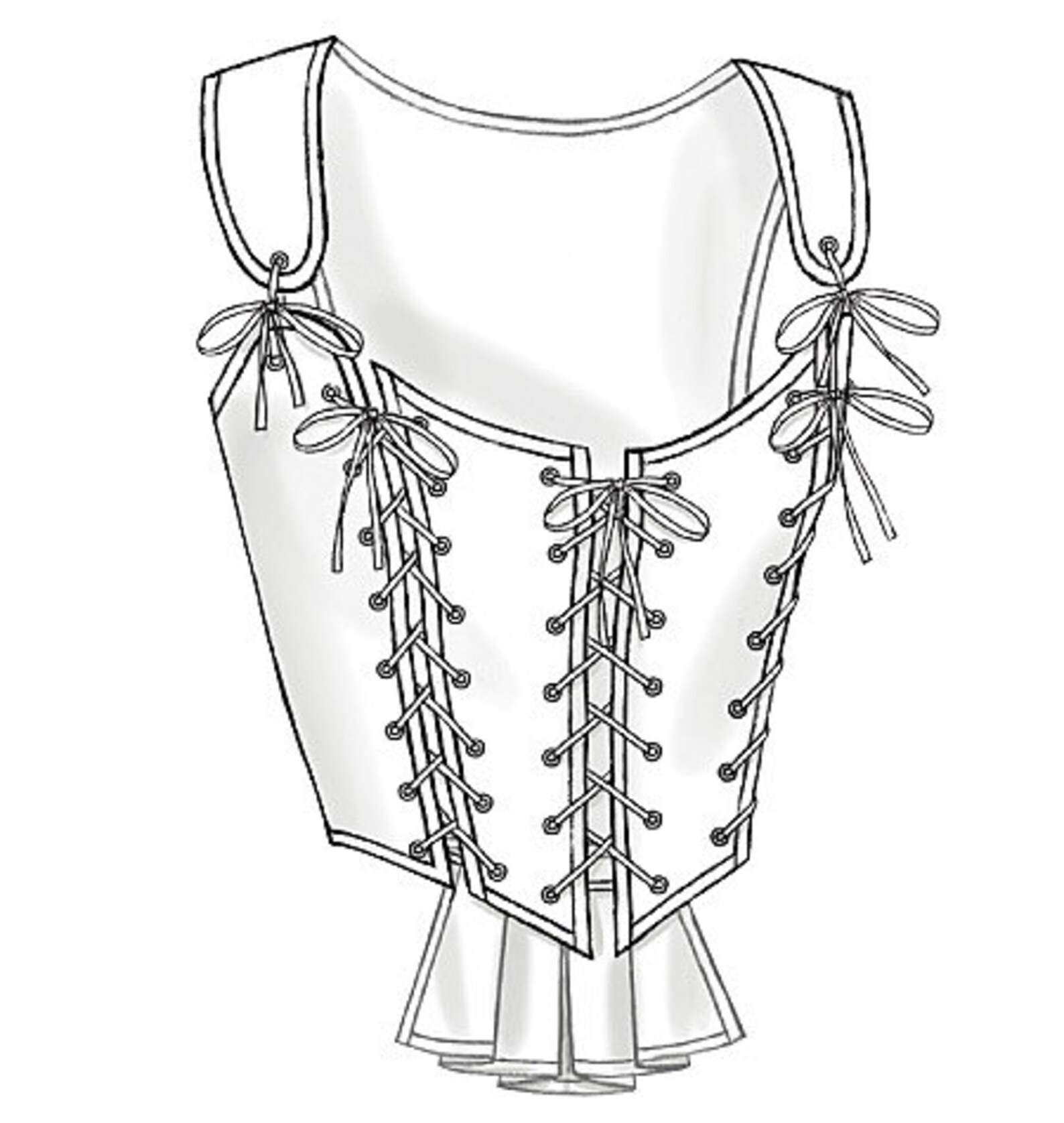 Butterick 4669 Corset Sewing Pattern Size 6-12, or 14-16-18-20, New ...