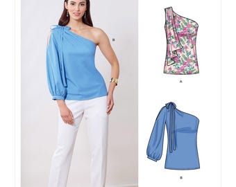 New Look 6891, N6891 Sewing Pattern Misses' Tops, Size 10-22, New Uncut ...