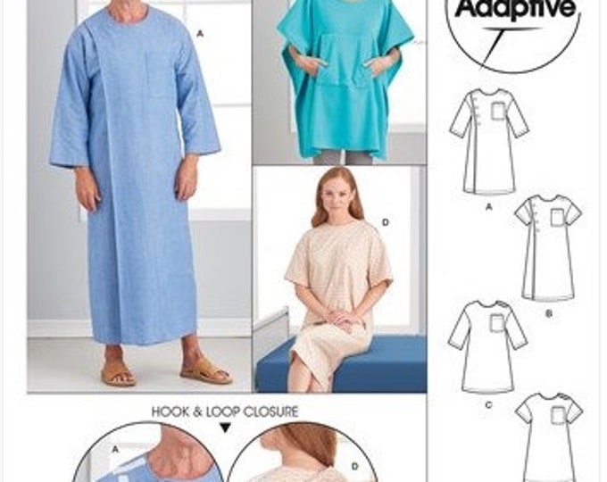 Simplicity 9490 Recovery Gowns and Bed Robe Sewing Pattern, New Uncut ...