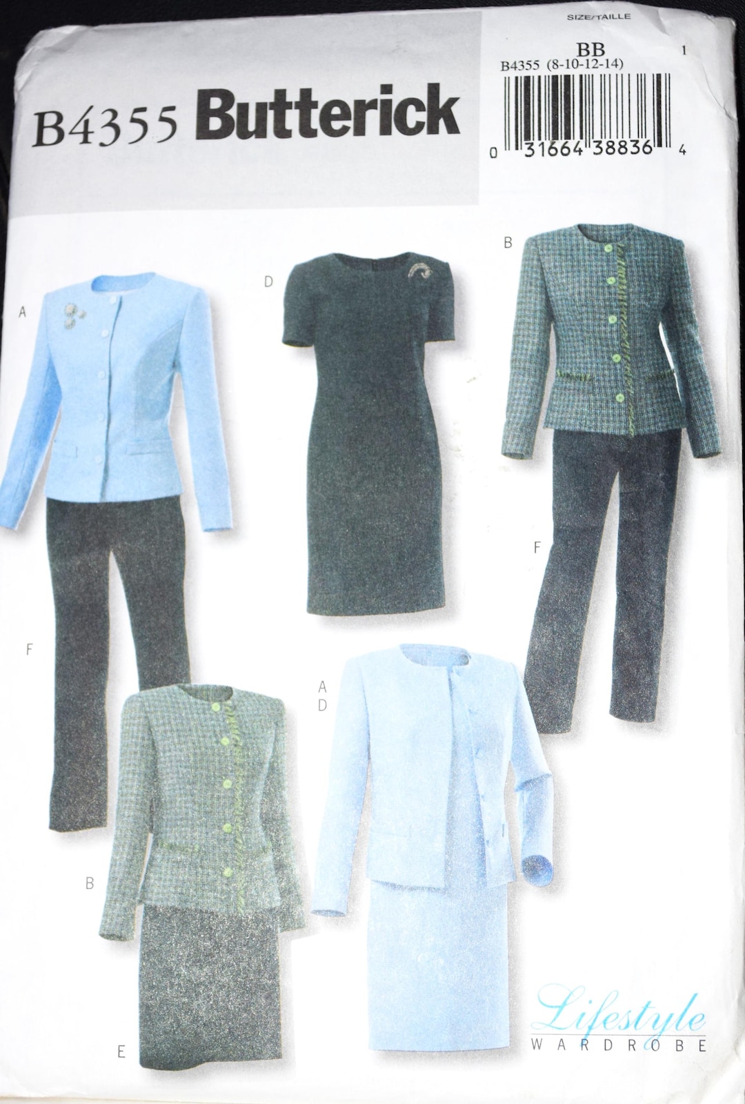 Butterick 4355, Sewing Pattern, Misses Petite Jacket, Top, Dress, Skirt ...