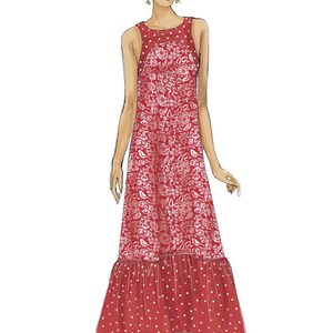 Butterick 6447 Misses' Back-cutout Dresses With Yokes, Sewing Pattern ...