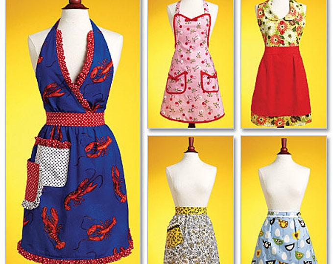 Butterick 5474 Apron Sewing Pattern Size S, M, and L, New Uncut Sewing ...