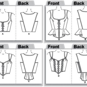 Butterick 4669 Corset Sewing Pattern Size 6-12, or 14-16-18-20, New ...