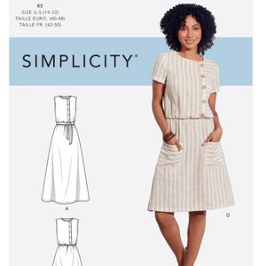 Simplicity Sewing Pattern 8914, Misses' Dresses, New Uncut Sewing ...