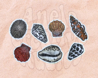 Shell Stickers | Etsy