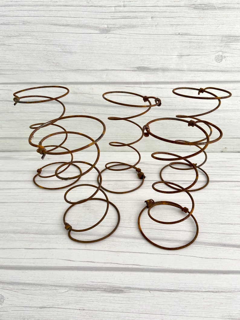 SET of 5 Large Rusty Bed Springs, Décor, Vintage - Etsy