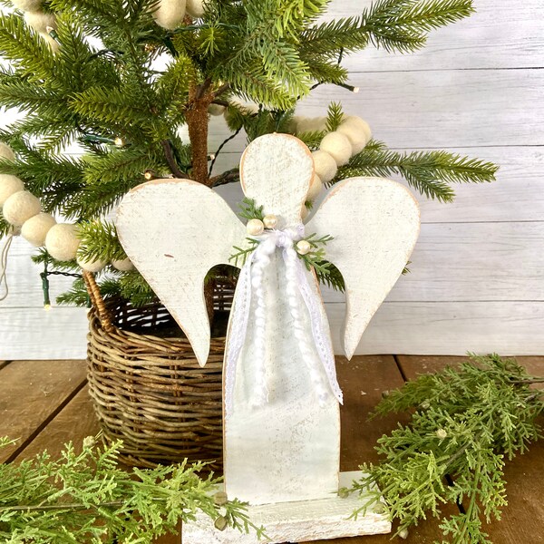 Rustic Wood Angel - Etsy