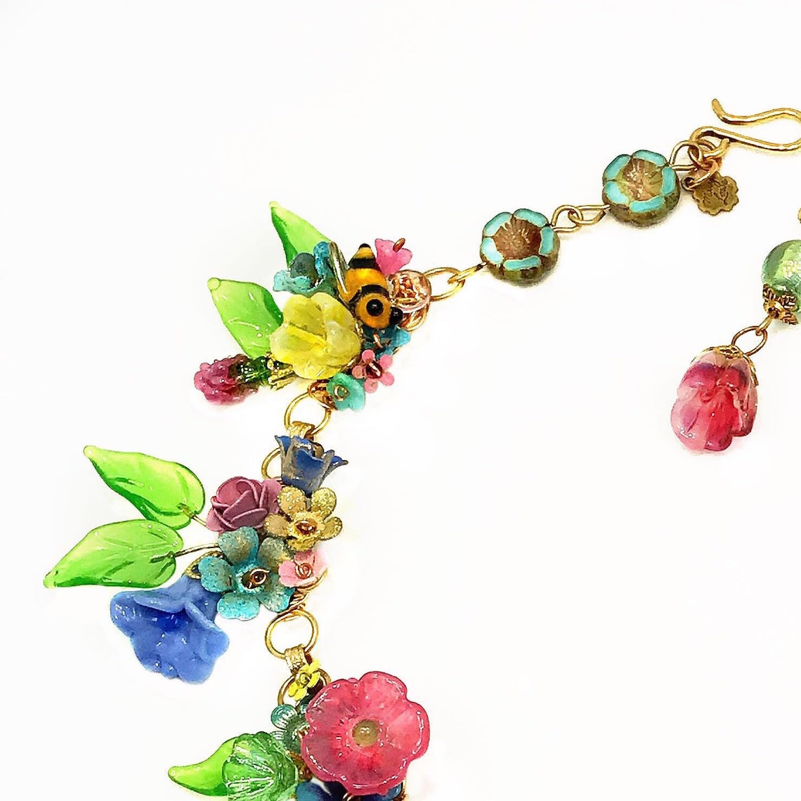 Spring Garden Flower Necklace | Etsy