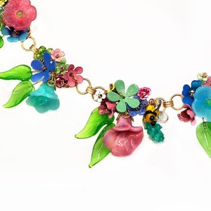 Spring Garden Flower Necklace | Etsy