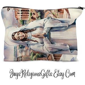 Our Lady of the Snows Rosary Pouch - Custom Zippered Case for Her ...
