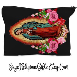 Our Lady of Guadalupe Rosary Pouch - Custom Zippered Case for Her ...