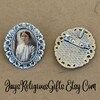 Saint Maximilian Kolbe Acrylic Button Pin - Catholic Patron Saint Large ...