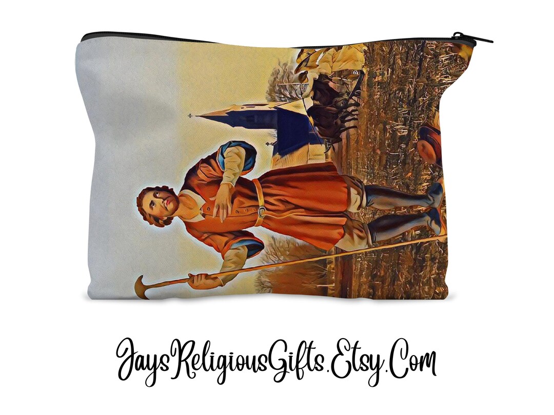 Saint Isidore the Farmer Rosary Pouch - Custom Zippered Case for Him ...